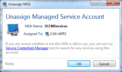 Cjwdev | Managed Service Accounts GUI